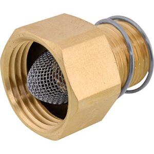 general pump brass pressure washer garden hose adapter – 200 psi, 1/2in. npt-m, brass, model number nd10032p