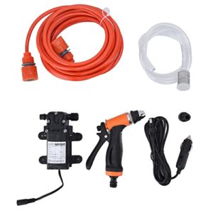 PowerfulWashingKit, ElectricWaterHighPressureWasher Male Thread G12 12V72W Self Priming for Garden