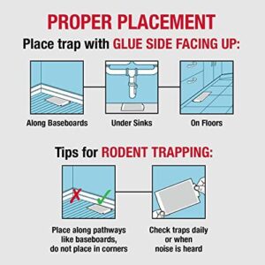 60M Packed Glue Boards by Catchmaster - 60 Traps Pre-Baited, Ready to Use Indoors Mouse Rodent Insect Reptile Snake Sticky Adhesive Long-Lasting Foldable Tunnel Disposable Non-Toxic - Made in The USA