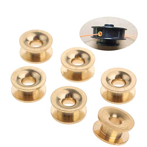 JIUDANI 6Pcs Universal Grass Trimmer Head Eyelets Sleeve Strimmer Cutter Parts Accessories Replacement Parts