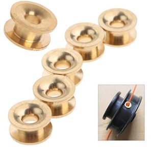 JIUDANI 6Pcs Universal Grass Trimmer Head Eyelets Sleeve Strimmer Cutter Parts Accessories Replacement Parts