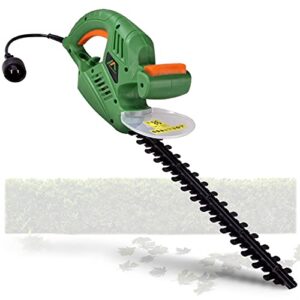 apollosmart hedge trimmer 20-inch corded electric 120v 4-amp lightweight lawn and garden landscaping