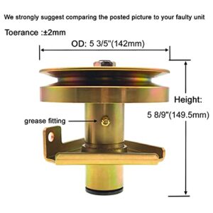 q&p Outdoor Power Spindle Assembly Bracket Replaces AM121324 AM126225 GY00038，fit38 inch 42 inch Deck LT160 LT180 AM121324 AM126225 GY00038