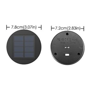 (2 Pack)Solar Light Replacement Top Parts for Outdoor Hanging Lantern LED Solar Panel Lantern Lid Lights , Lantern ​Light Replacement , Outdoor Solar Replacement Parts , Garden Patio Decor