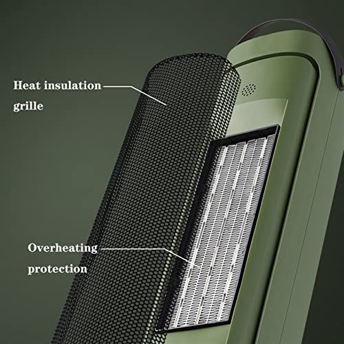 Outdoor Garden Heater Electric Space Heater, Oscillating Ceramic Heater 2200W – Portable Heater with 3 Modes, Overheat Protection and Knob Operation, for Home Office Patio Hea