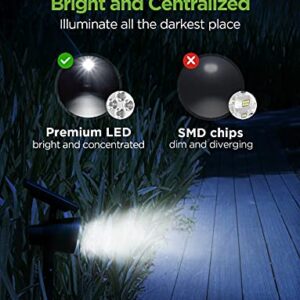 InnoGear Solar Lights, 2-in-1 Waterproof 3 LED Solar Spotlights Adjustable Wall Light Landscape Lighting Security Light Outdoor Auto On/Off for Patio Deck Yard Garden Driveway, Pack of 4