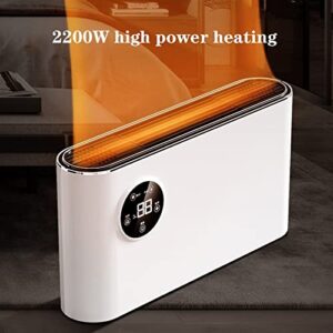 Outdoor Garden Heater Ceramic Heater, Wall Mounted Bathroom Heater with Touch Screen and Retractable Towel Bar, 2200W Fast Heating, 3 Modes, 2H Timer, Overheating Protection Patio