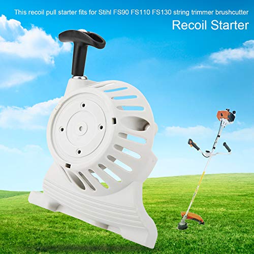 Recoil Pull Starter Assembly for Fs90 Fs110 Fs130 String Trimmer, Cord String Trimmer Replacement Garden Tool