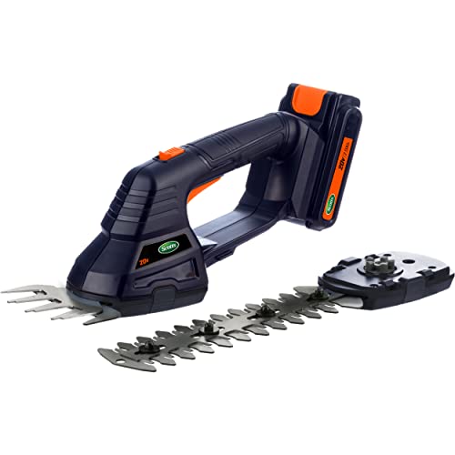 Scotts Outdoor Power Tools LSS020S 20-Volt Cordless Shrub Shear Combo, 1.5Ah Battery & Fast Charger Included, Black