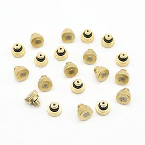 20pcs brass misting nozzles wate mist fogging fine spray nozzle garden 0.016″