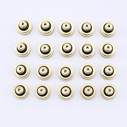 20pcs Brass Misting Nozzles Wate Mist Fogging Fine Spray Nozzle Garden 0.016"