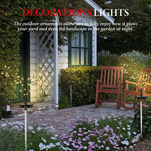 Woohaha Solar Pathway Lights Outdoor,2PACK 26inch Hummingbird Solar Copper Lights with 8 Modes,Solar Garden Lights,Solar Walkway Lights for Garden, Landscape, Path, Yard, Patio, Driveway(Hummingbird)