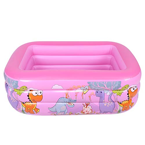 RvSky Garden Supplies Outdoor Portable Cartoon Pattern Inflatable Children Baby Swimming Bathing Pool Tub Supplies