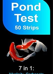 Pond Test Strips - 7-1 Pond Water Testing Kit with Ebook - Pond pH Test Kit with 50 Quick and Accurate Fish Tank Test Strips - 50 Test Strips by JNW Direct