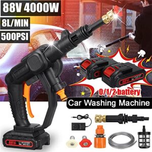 High Pressure Washer, 4000W Car Washing Machine, Cordless Portable Electric Water High Pressure Washer Gun, Used for Floor Cleaning of Car Washes and Garden Watering