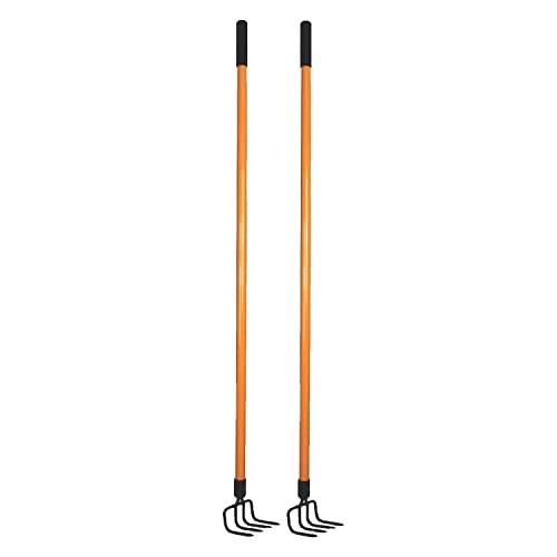 Garden Cultivator (2 Pack)– Sturdy Hand Tiller/Cultivator – Heavy Duty Blade for Digging, Loosening Soil and Weeding – Equipped with Rubber Grip Handle for a Strong Hold – Rust Resistant