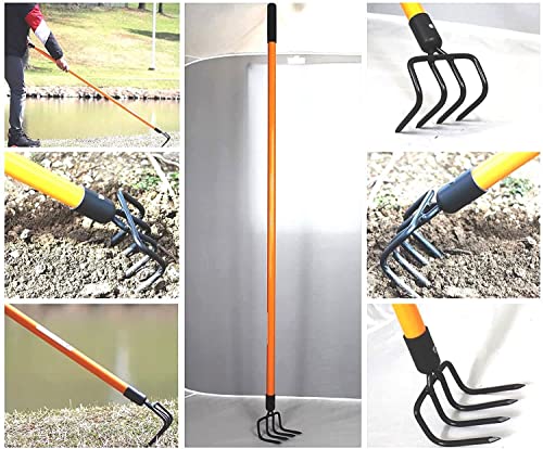 Garden Cultivator (2 Pack)– Sturdy Hand Tiller/Cultivator – Heavy Duty Blade for Digging, Loosening Soil and Weeding – Equipped with Rubber Grip Handle for a Strong Hold – Rust Resistant