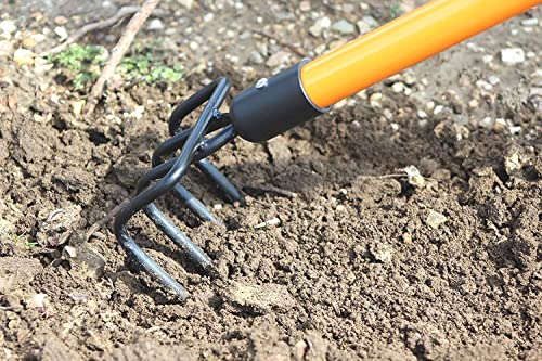 Garden Cultivator (2 Pack)– Sturdy Hand Tiller/Cultivator – Heavy Duty Blade for Digging, Loosening Soil and Weeding – Equipped with Rubber Grip Handle for a Strong Hold – Rust Resistant