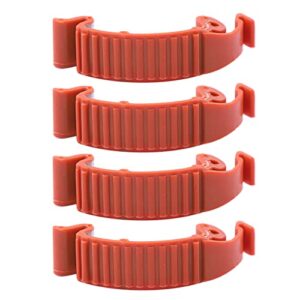 Atunee 4Pcs Top Cylinder Cover Snap Clip Buckle for Husqvarna 435 440E 445 450 450E 570 575 576 Chainsaw Garden Lawn