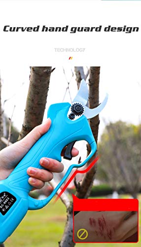 ATAAY 16.8VCordless Pruner Lithium-ion Pruning Shear Efficient Scissors Bonsai Electric Tree Branches Garden Tools Electric