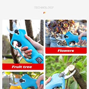 ATAAY 16.8VCordless Pruner Lithium-ion Pruning Shear Efficient Scissors Bonsai Electric Tree Branches Garden Tools Electric