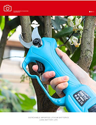 ATAAY 16.8VCordless Pruner Lithium-ion Pruning Shear Efficient Scissors Bonsai Electric Tree Branches Garden Tools Electric