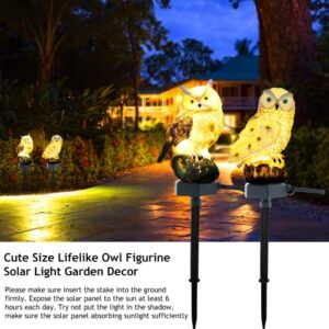 SmilingTown 2 Packs Owl Solar Lights Outdoor Figurine Lights Owl Decor Solar LED Lights Garden Decoration with Stake Waterproof for Lawn Pathway Yard Patio Owl Gift Ideas