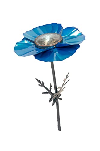 Desert Steel Flower Solar Light (Blue Poppy)