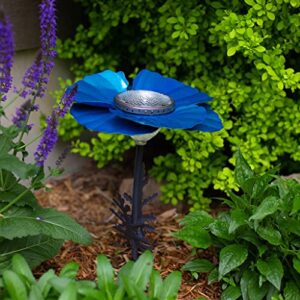 Desert Steel Flower Solar Light (Blue Poppy)