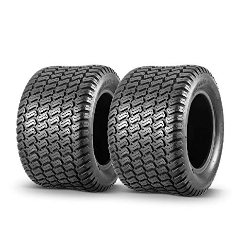 MaxAuto 2Pcs Lawn & Garden Turf Tire 18x10.50-10 18x10.50x10 Tubeless 4 Ply P332