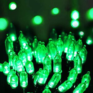 vicila 200 led green christmas string lights, mini string lights outdoor 8 modes connectable fairy lights for garden, patio, yard, holiday, xmas tree, halloween decor