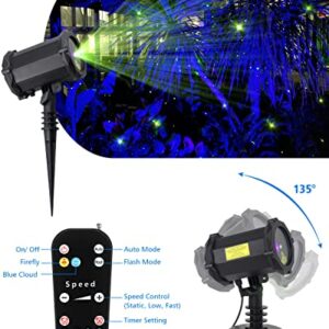 Lunhoo Firefly Garden Lights Décor Lighting Christmas Projector for Home Garden Party