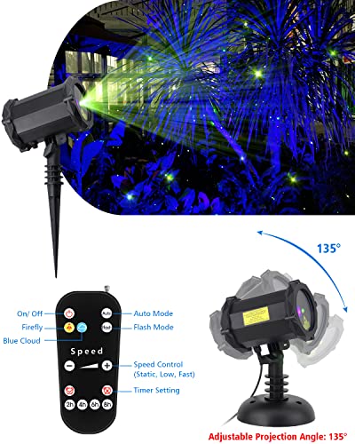 Lunhoo Firefly Garden Lights Décor Lighting Christmas Projector for Home Garden Party