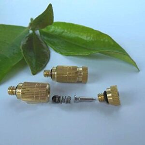 WarmShine 20 Pcs 0.15mm Garden High Pressure Spray Misting Nozzle Atomizing Nozzle For landscaping,, air humidification, 0.006" Orifice (0.15mm), 3/16 UNC,Operation Pressure(20 - 80)kg