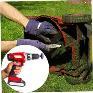 Blade Sharpener,Heavy Duty Garden Tool Sharpener,Precise Multipurpose Sharpener Perfect for Rotary Lawn Mower, Spades, Hoes, Lawn Edgers Tool, Shears, Axe Sharpener