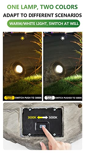 Solar Spot Lights Outdoor, IP65 Waterproof 40 LEDs Solar Landscape Spotlights,USB & Solar Powered Wall Lights Dark Sensing Auto On/Off,2 Modes Outdoor Solar Garden Lights for Yard Porch