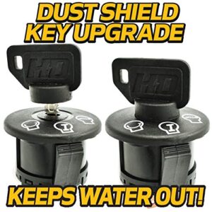 HD Switch (2 Pack) Ignition Switch Key Set Replaces Husqvarna AYP Garden Craftsman Tractor GTH, LT, YTH Series w/Headlights