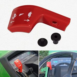 upgraded am128388 throttle control knob & hardware kit fits for john deere 415 425 445 455 lawn & garden tractors, replaces oem #am128388 m113847 m139471 m139472, 3 pcs