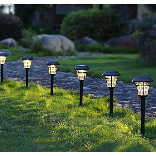 MAGGIFT 8 Lumens Solar Garden Lights Solar Landscape Lights Solar Pathway Lights Outdoor for Lawn, Patio, Yard, Garden, Walkway, 6 Pack