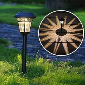 MAGGIFT 8 Lumens Solar Garden Lights Solar Landscape Lights Solar Pathway Lights Outdoor for Lawn, Patio, Yard, Garden, Walkway, 6 Pack