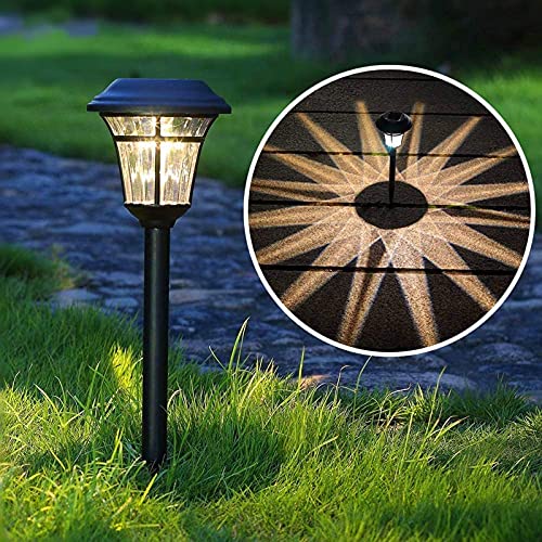 MAGGIFT 8 Lumens Solar Garden Lights Solar Landscape Lights Solar Pathway Lights Outdoor for Lawn, Patio, Yard, Garden, Walkway, 6 Pack