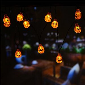 Hann Solar String Lights, 30 LEDs Pumpkin Waterproof Outdoor Halloween String Lights Solar Powered Globe Fairy String Lights for Garden, Yard, Home, Landscape,Christmas Party (1 Pack)