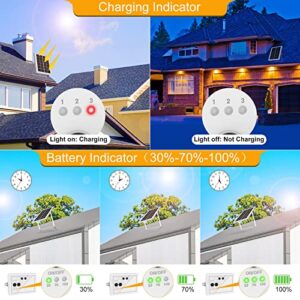 MEIKEE Solar Outdoor Spotlight 2 in 1, Solar Landscape Lights with Waterproof IP66, Warm White Solar Lights Outdoor Spotlight, Auto On/Off Solar Spotlight for Garden Yard Driveway Patio