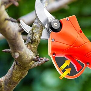 Garden Pruning Shears Cordless Electric Pruning Shears 23mm Max Cutting Diameter Electric Secateur Branch Cutter 21V Tree Pruner Rechargeable Garden Fruit Bushes Trimmer ( Size : 3.0 one battery )