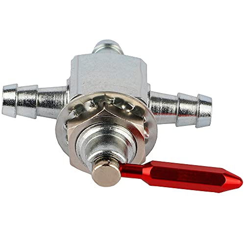 HUSWELL Two-Way 1/4" Fuel Shut Off Valve for Exmark Hustler 1-633347 745059 Scag 482212 with Fuel Line