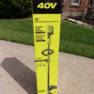 RYOBI 40-Volt Lithium-Ion Cordless Attachment Capable String Trimmer, 4.0 Ah Battery and Charger Inc