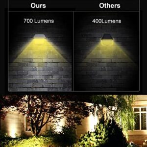 COCOMOX Solar Spot Lights Outdoor, Warm White Solar Lights Outdoor Waterproof, IP67 Solar Powered Garden Lights Landscape Lighting Dusk-to-Dawn 3 Modes Spotlight for Yard Driveway Flag 2 Pack