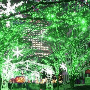 HOME LIGHTING 200 LED 66FT Christmas String Lights, Halloween Fairy Lights with 8 Lighting Modes, String Mini Lights Plug in for Indoor Outdoor Tree Garden Wedding Party Decoration, Green