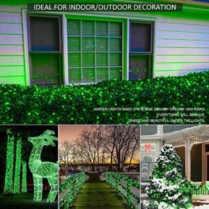 oopswow 100 LED 33FT Fairy String Lights,Christmas Lights with 8 Lighting Modes,Mini String Lights Plug in for Indoor Outdoor Christmas Tree Garden Wedding Party Decoration-Green