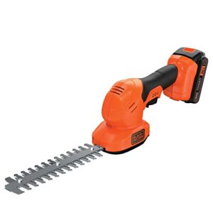 black+decker 20v max* powerconnect 3/8 in. cordless shear shrubber kit (bcss820c1)